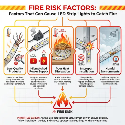 Are LED Strip Lights a Fire Hazard? Safety & Prevention Tips